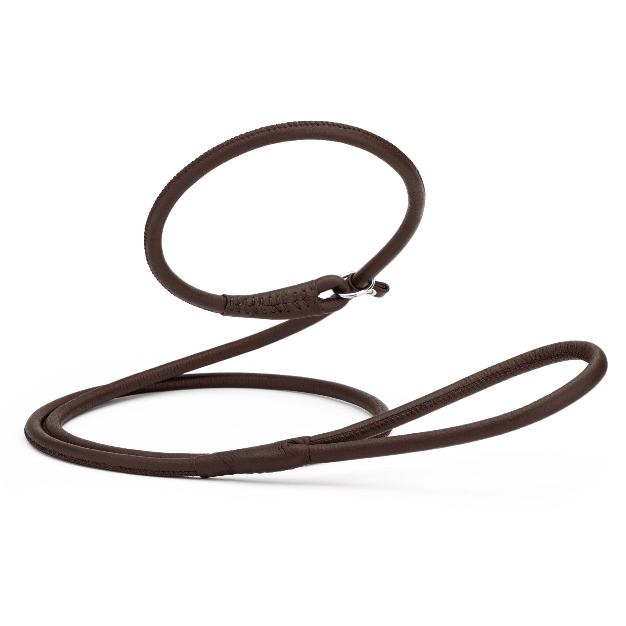 Soft Leather Round Slip Lead — Dogline