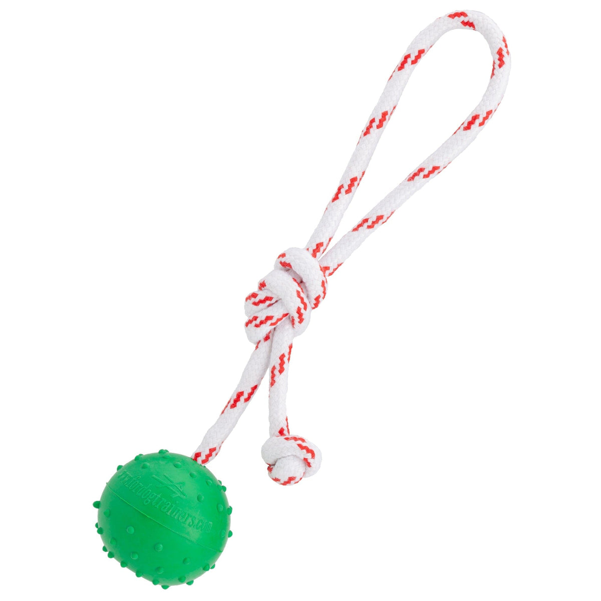 Solid Rubber Dog Ball Water Toy with Rope — Dogline