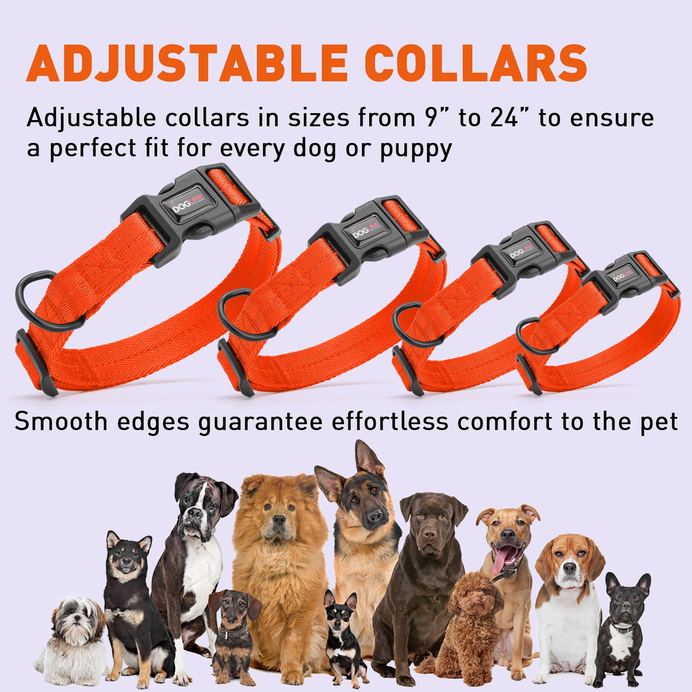 Nylon Flat Dog Collar — Dogline