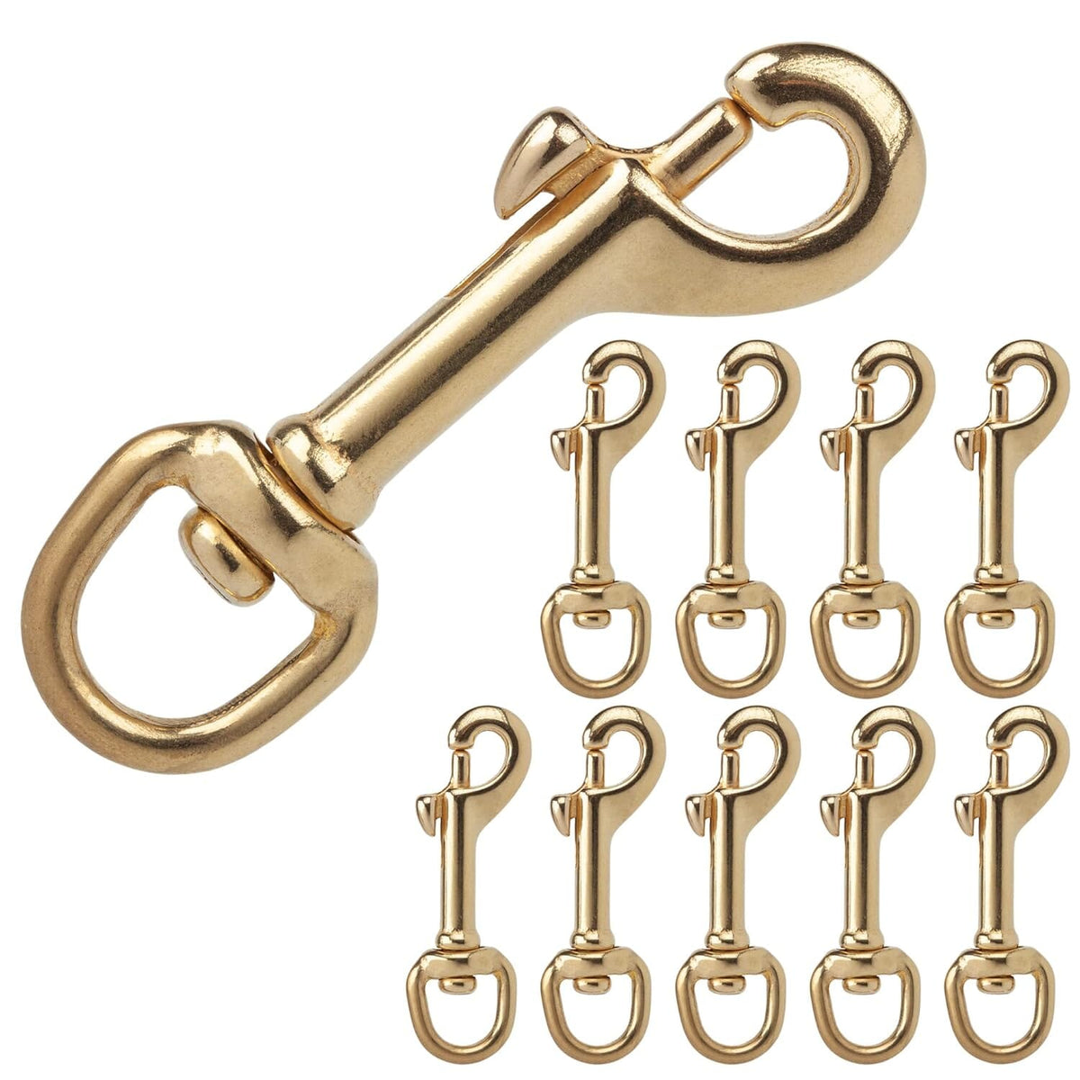 Solid Brass Swivel Snap Hook Heavy Duty Clip — Dogline