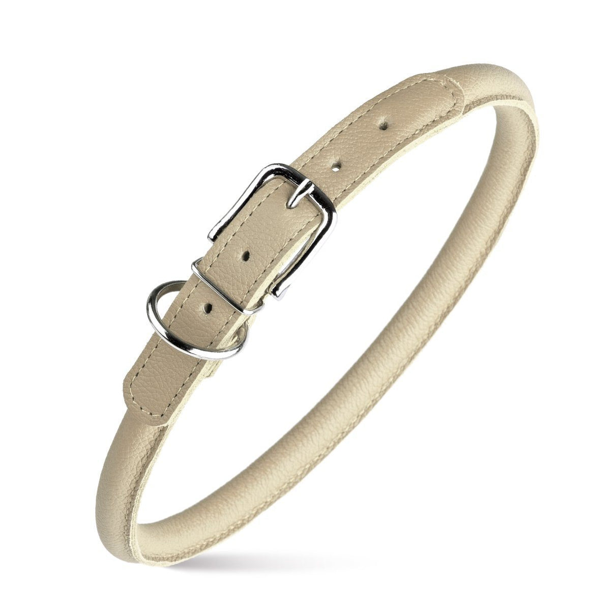 Soft Leather Round Collar — Dogline