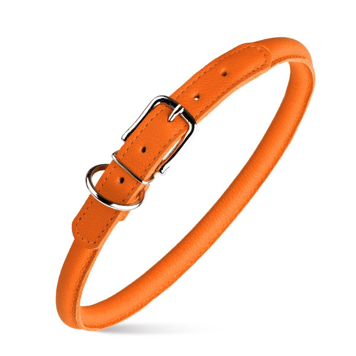 Soft Leather Round Collar — Dogline
