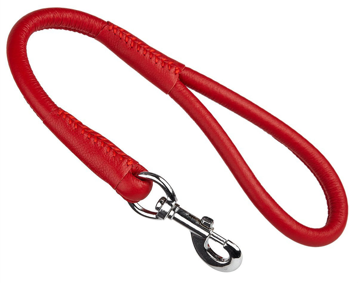 Soft Leather Round Traffic Lead — Dogline