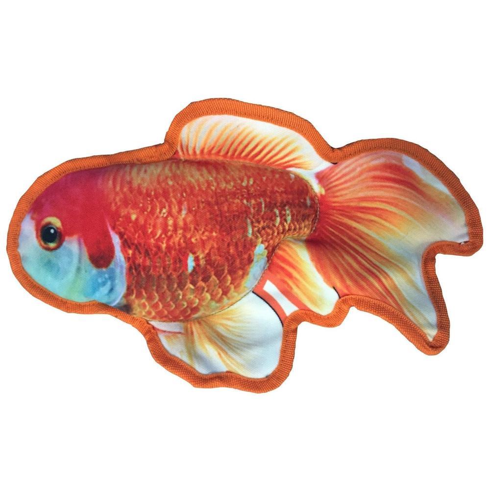12" Tropical Goldfish Dog Fish Toy — Dogline